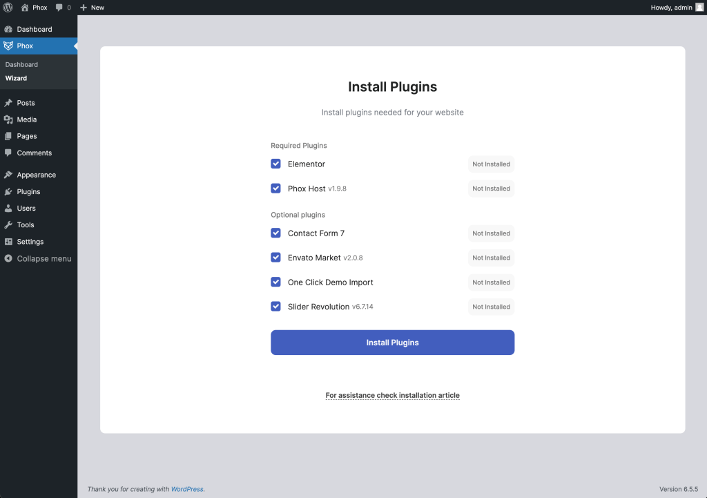 How To Install Phox - Phox Documentation