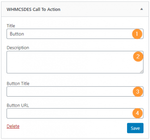 Setup call to action widget - Phox Documentation