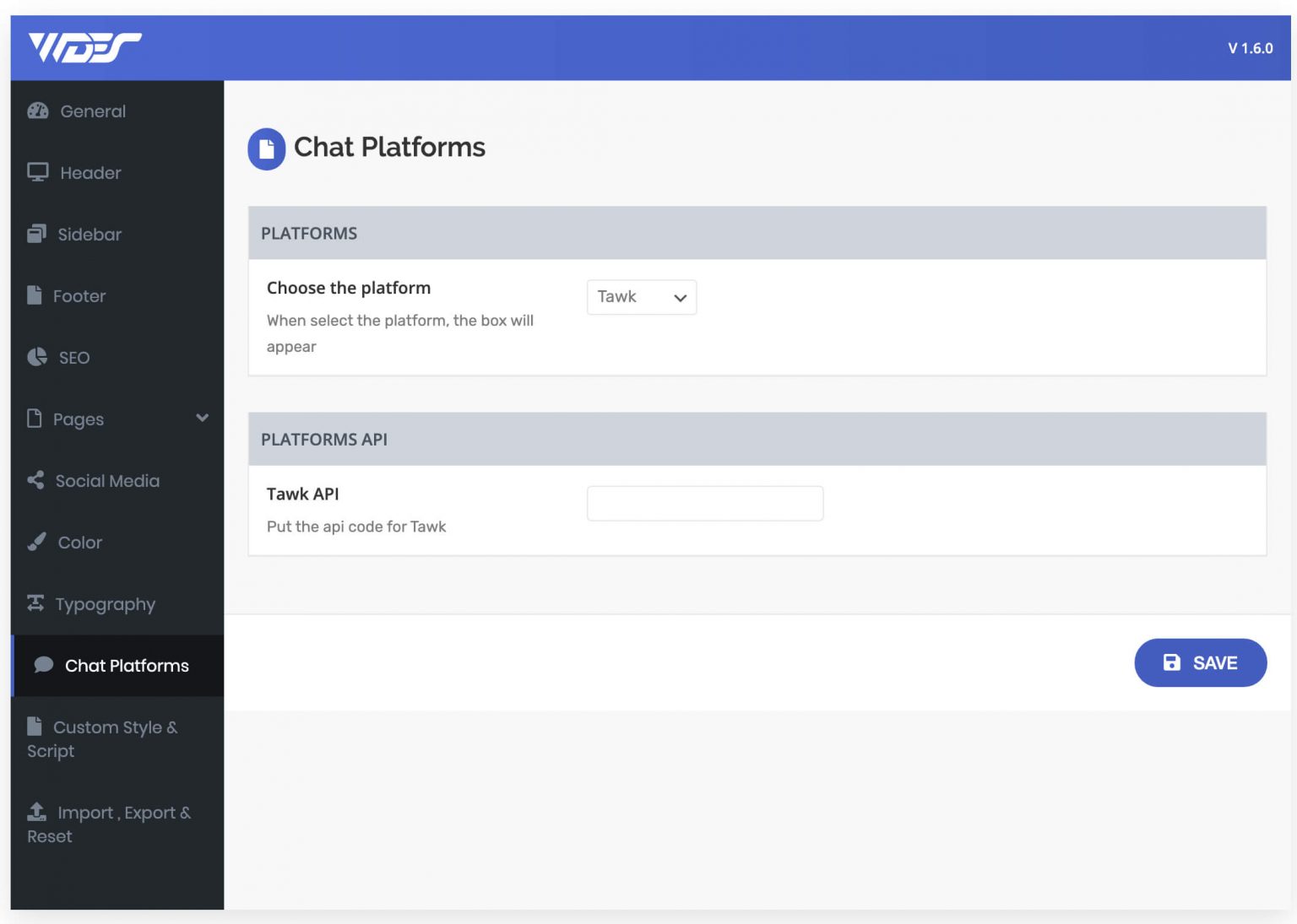 Chat Platforms Options - Phox Documentation