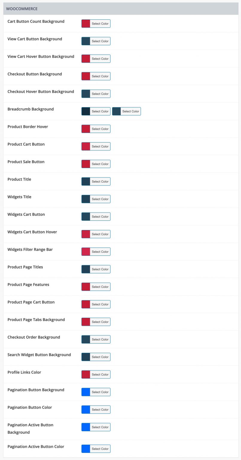 Color Options - Phox Documentation
