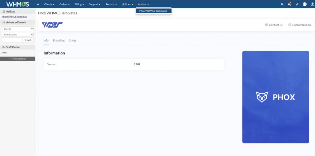 How to install WHMCS Template - Phox Documentation