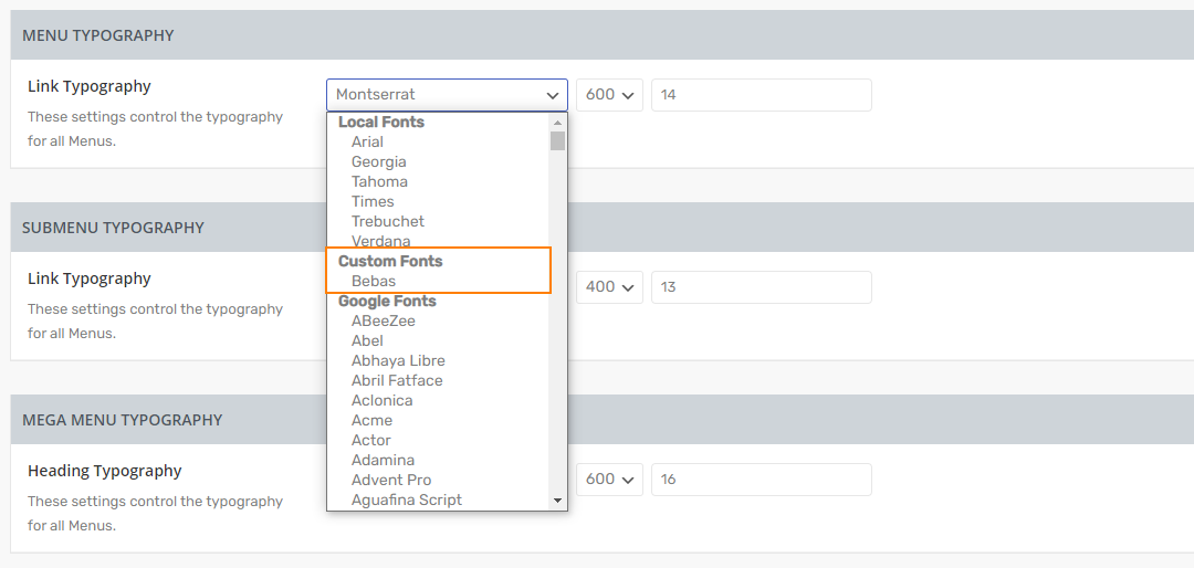 Custom Fonts - Phox Documentation