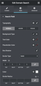 Domain Search Widget - Phox Documentation