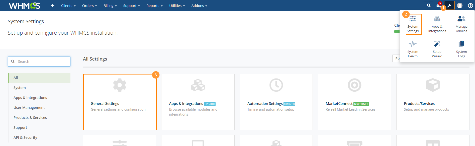 How To Use WHMCS With Domain Widget - Phox Documentation