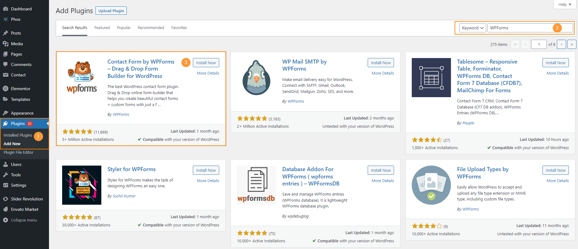 How To Use WPForms With Domain Widget - Phox Documentation