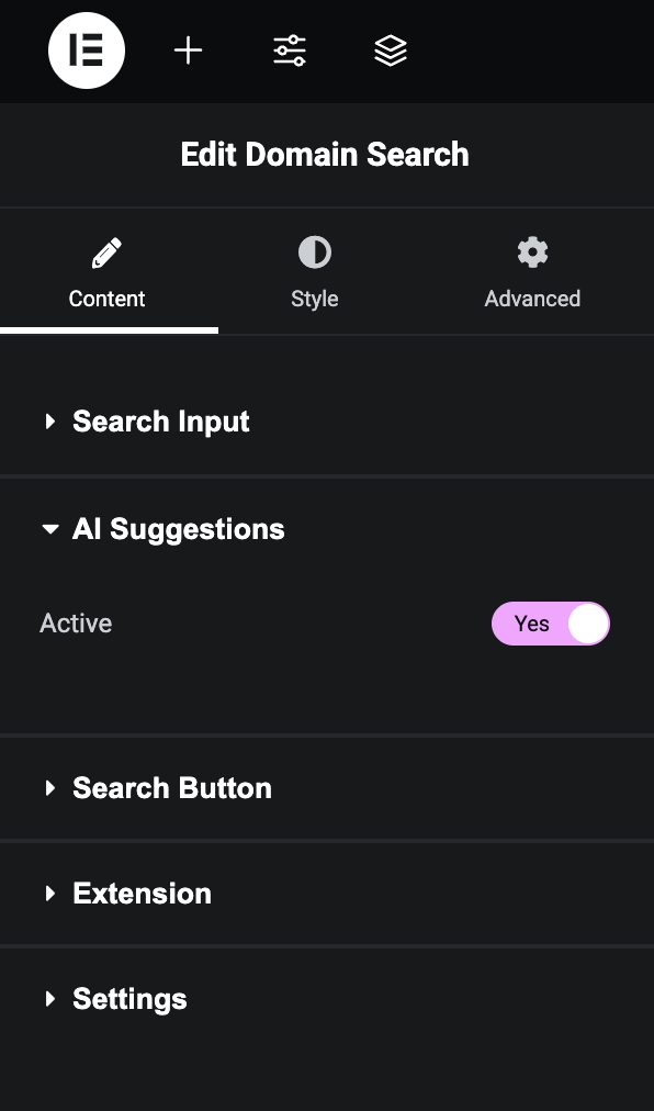 Domain Search Widget - Phox Documentation
